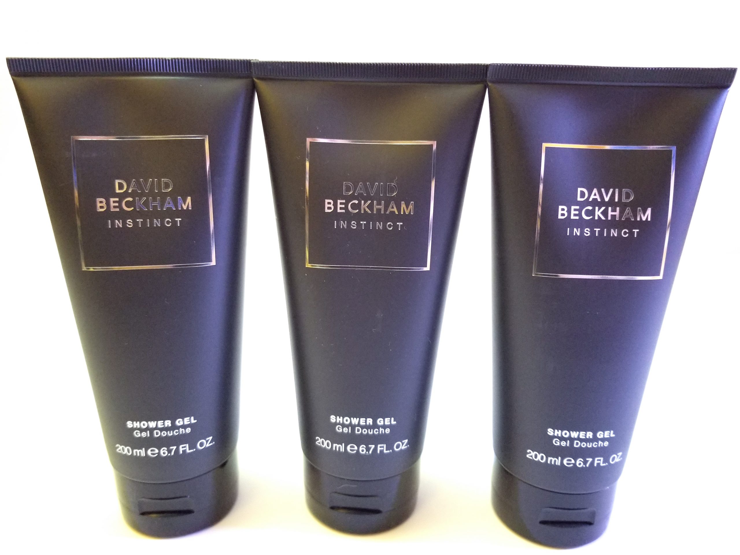 3x David Beckham Instinct Mens Shower Gel