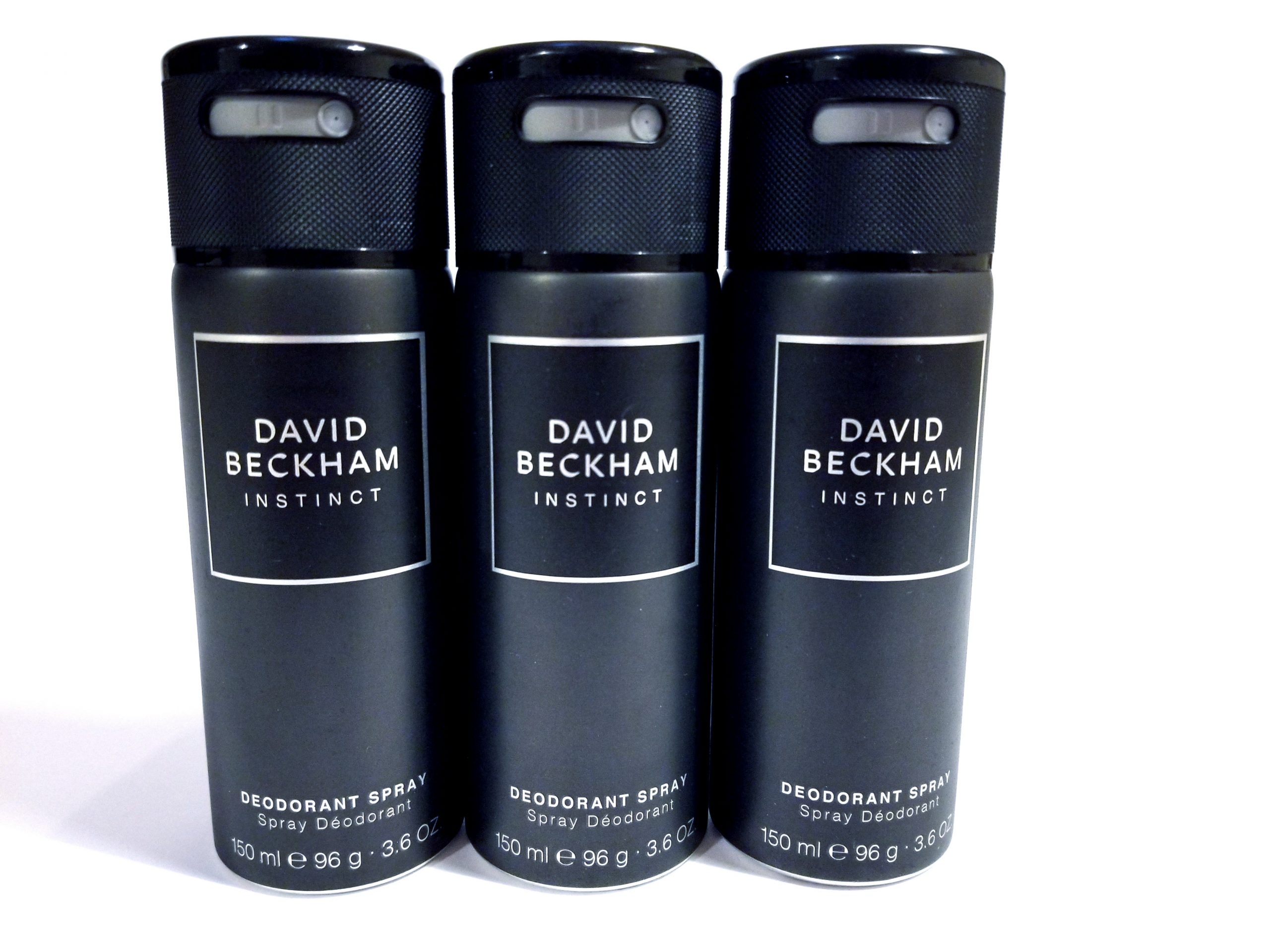 3x David Beckham Instinct Mens Deodorant