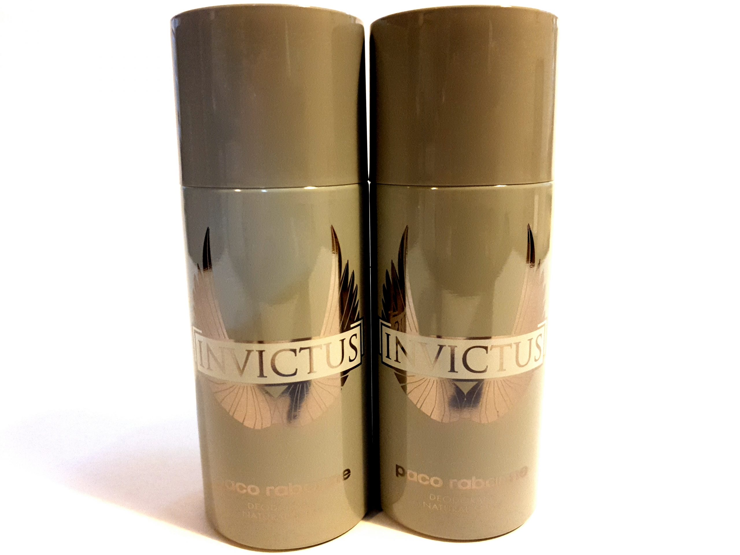 2x Paco Rabanne Invictus Deodorant for Men 150ml