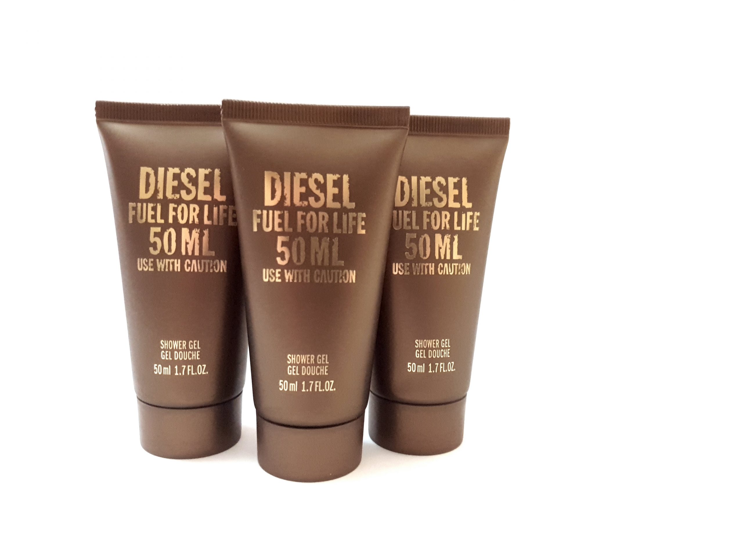 3x Diesel Fuel For Life Shower Gel for men 50ml