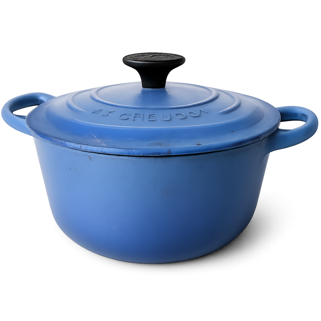 Le Creuset Cobalt Blue Cast Iron Casserole Dish 16cm - USED